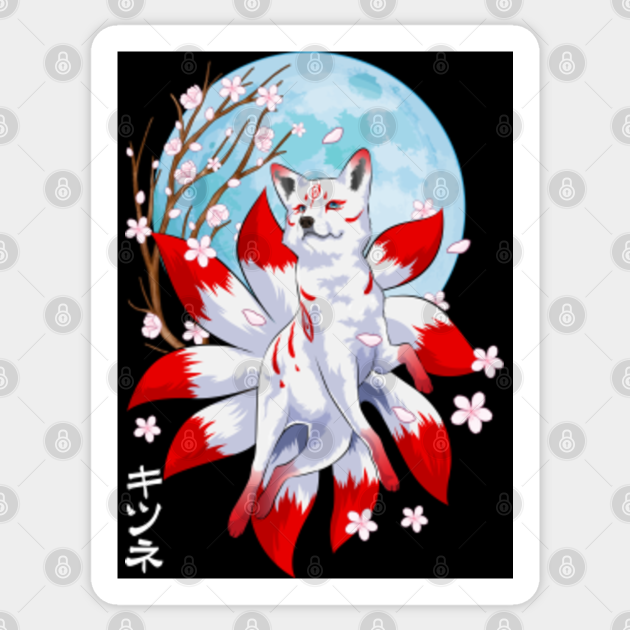 Kitsune Fox Japanese Nine Tailed Fox Magical Creature - Kitsune Fox ...